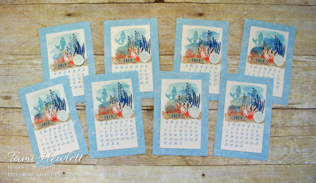July 2019 Desktop Calendars | Swimming In Stamps