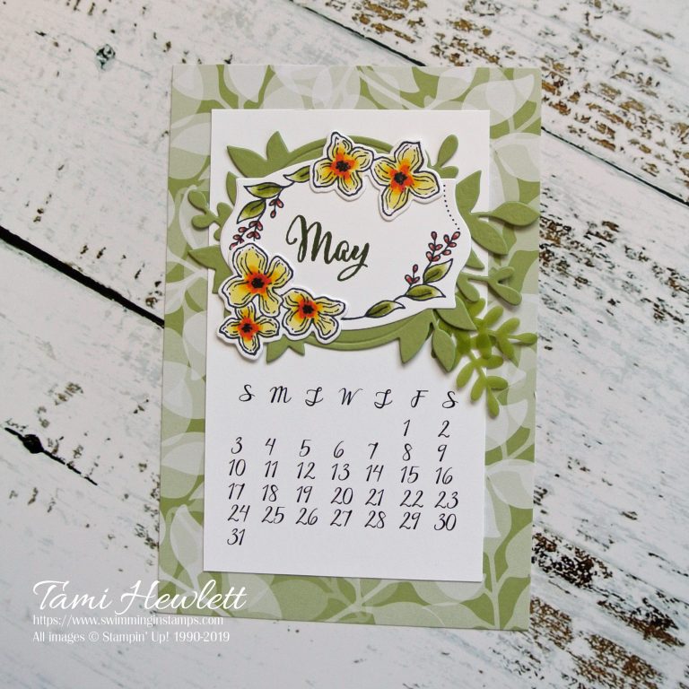 May 2020 Desktop Calendar | Swimming In Stamps