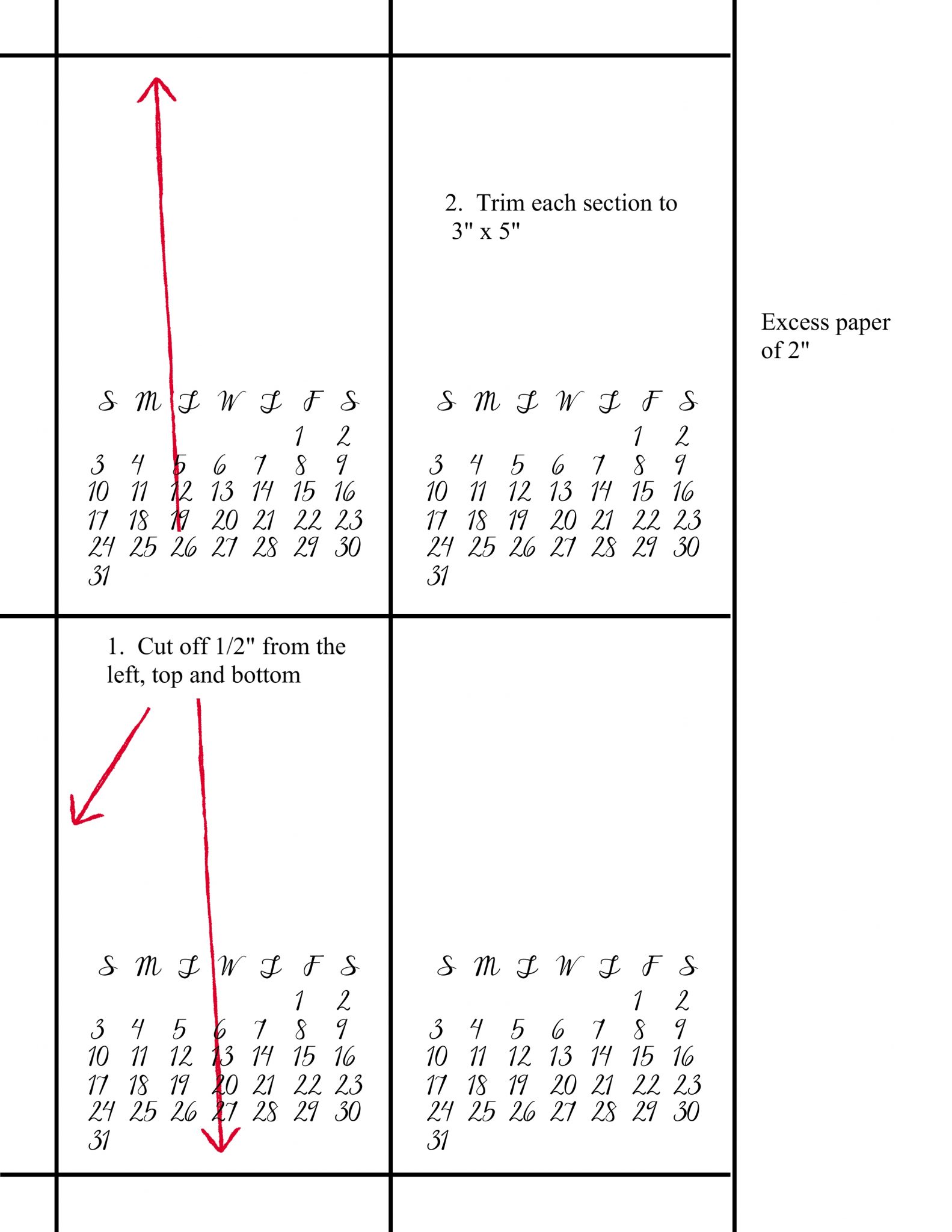 2021 Desktop Calendars | Swimming In Stamps