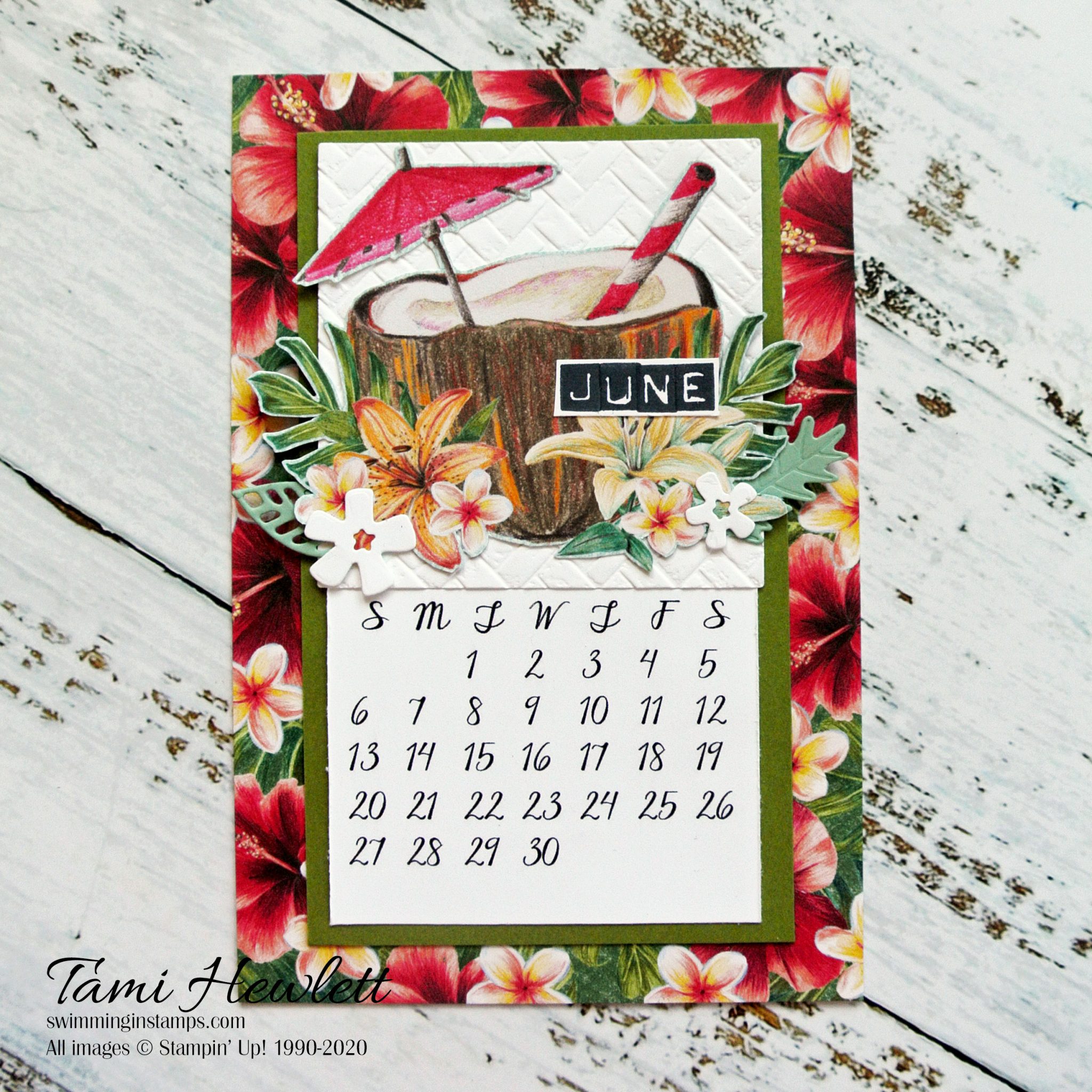 2021 Desktop Calendars - May & June | Swimming In Stamps