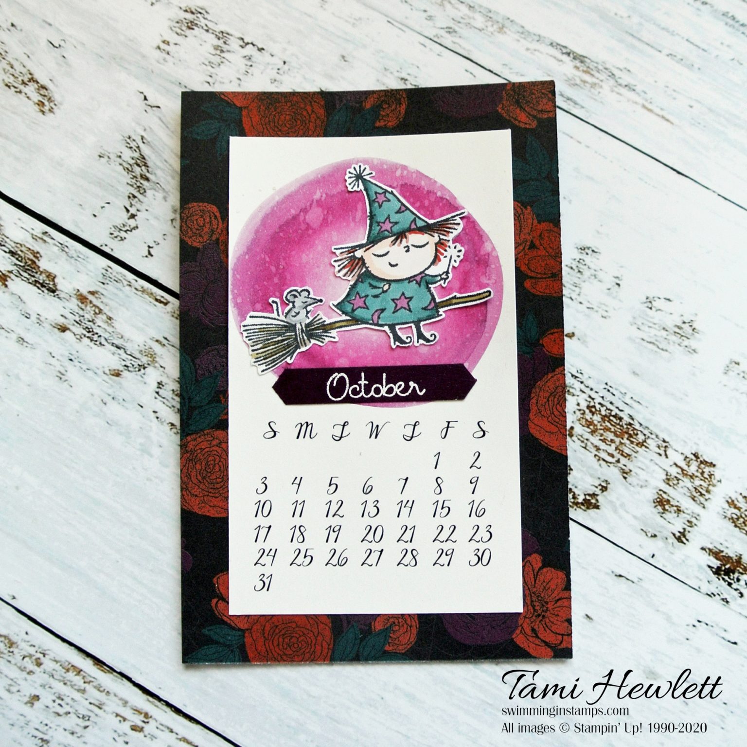 Desktop Calendars – September & October | Swimming In Stamps