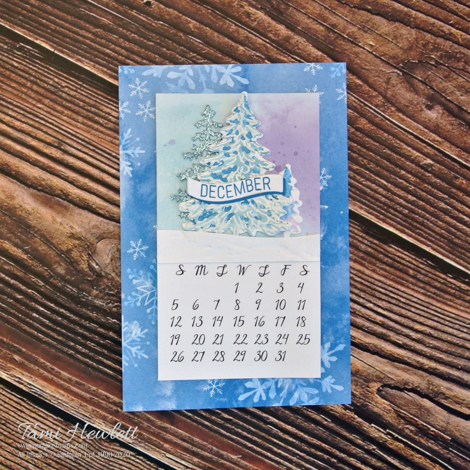 Desktop Calendars - November & December 2021 | Swimming In Stamps