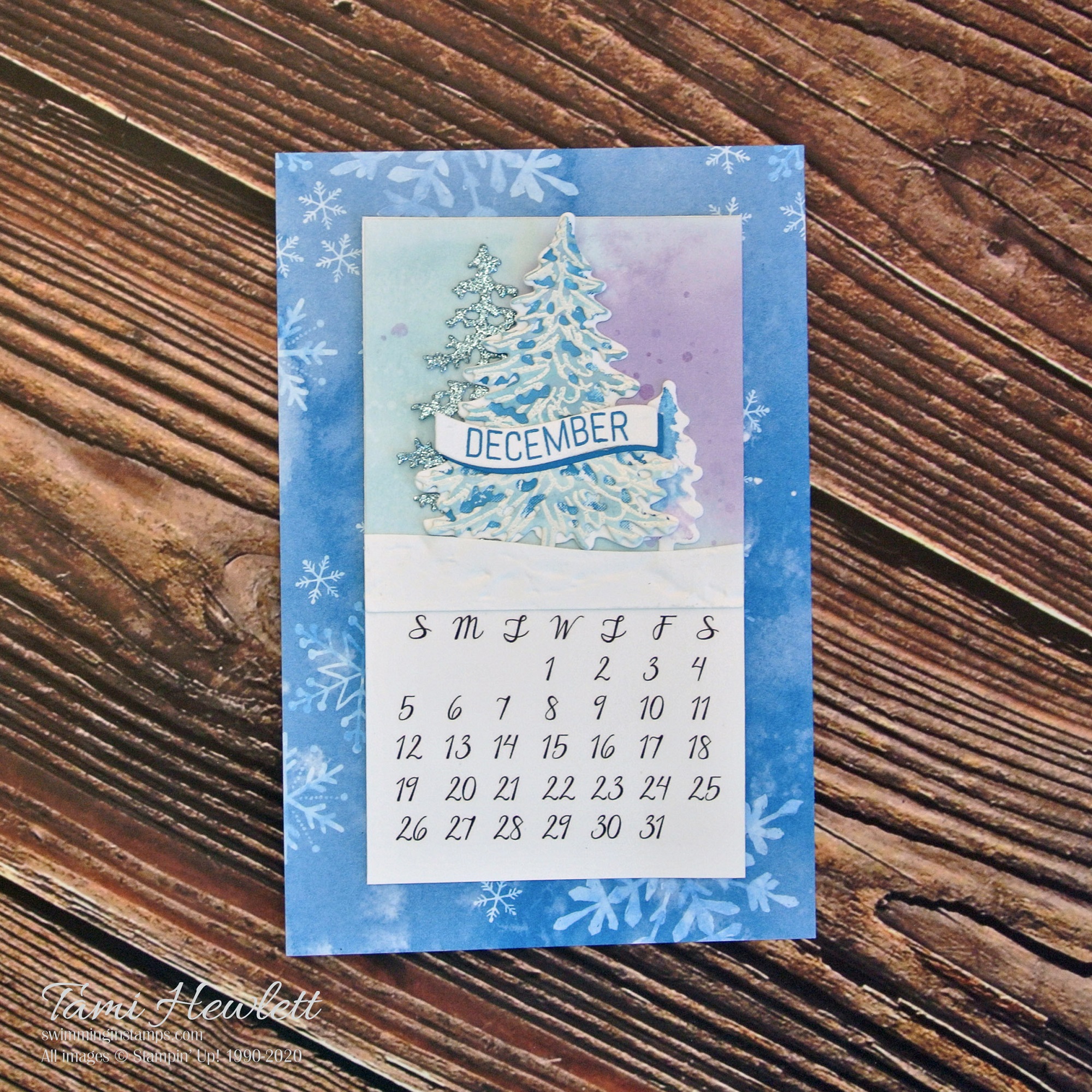 Desktop Calendars - November & December 2021 | Swimming In Stamps
