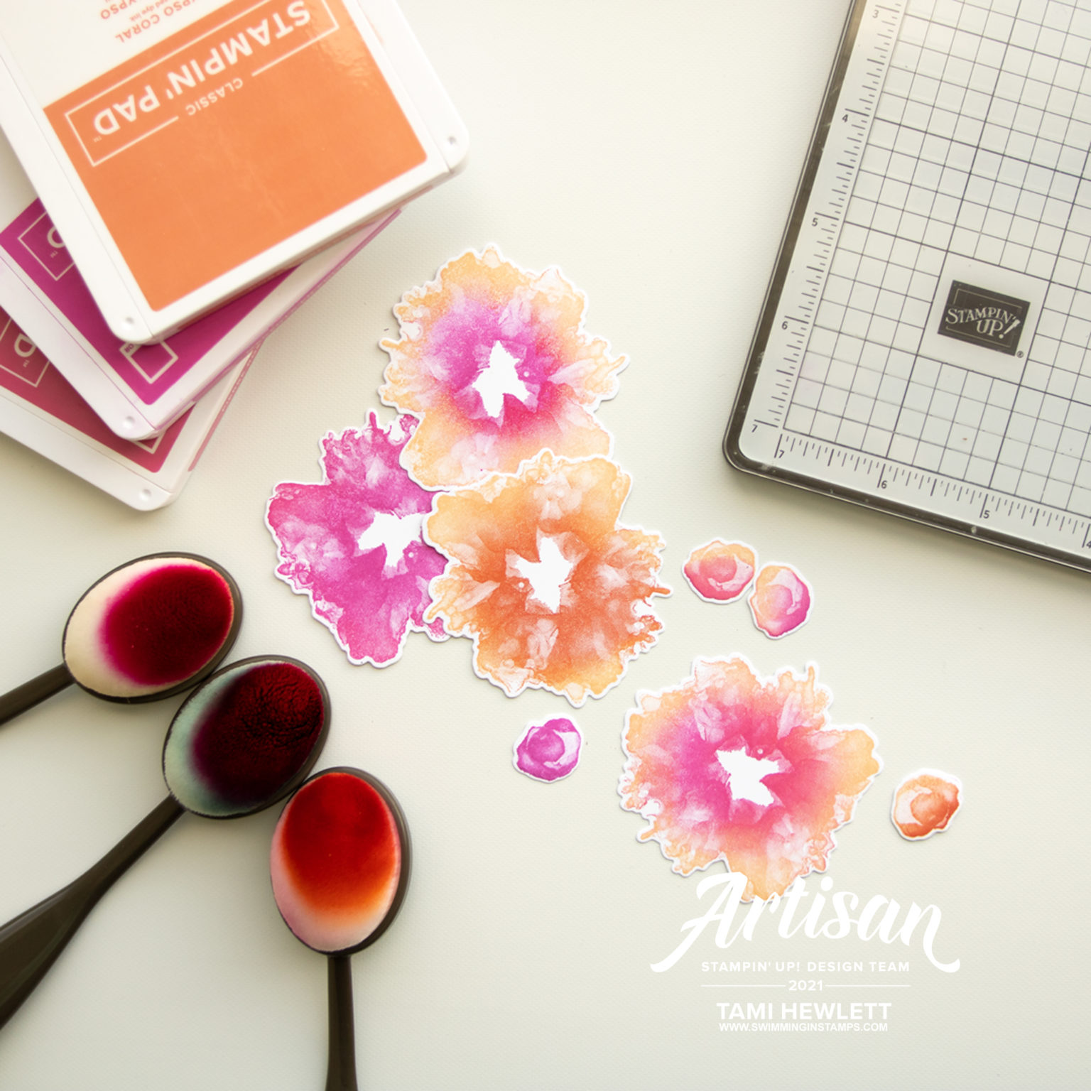 Stampin’ Up! – Coloring Artistically Inked Stamps | Swimming In Stamps