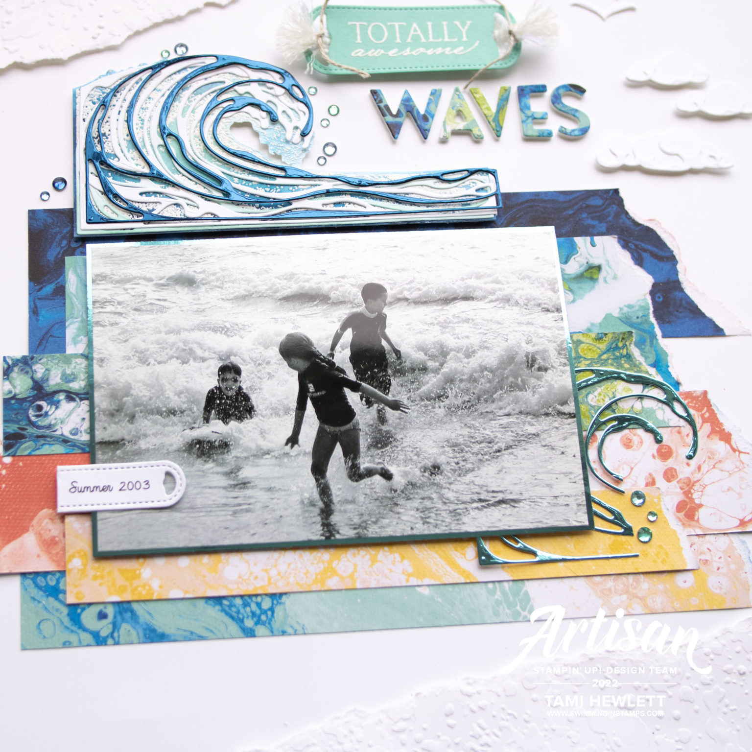 Artisan Design Team — Waves of the Ocean Collection | Swimming In Stamps