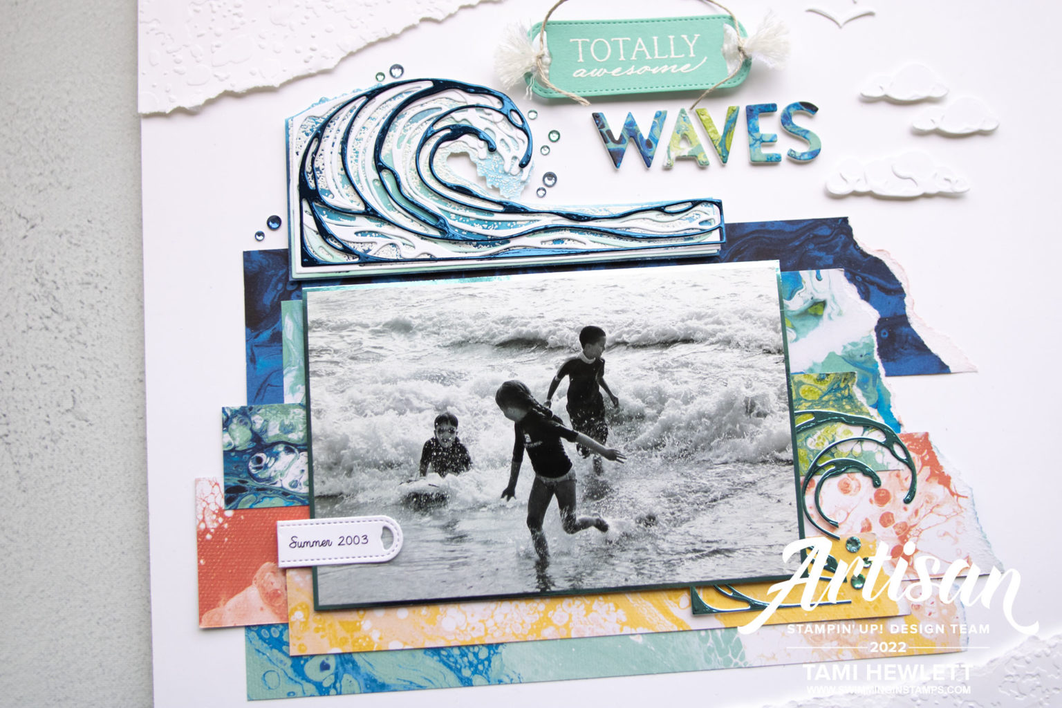 Artisan Design Team — Waves of the Ocean Collection | Swimming In Stamps