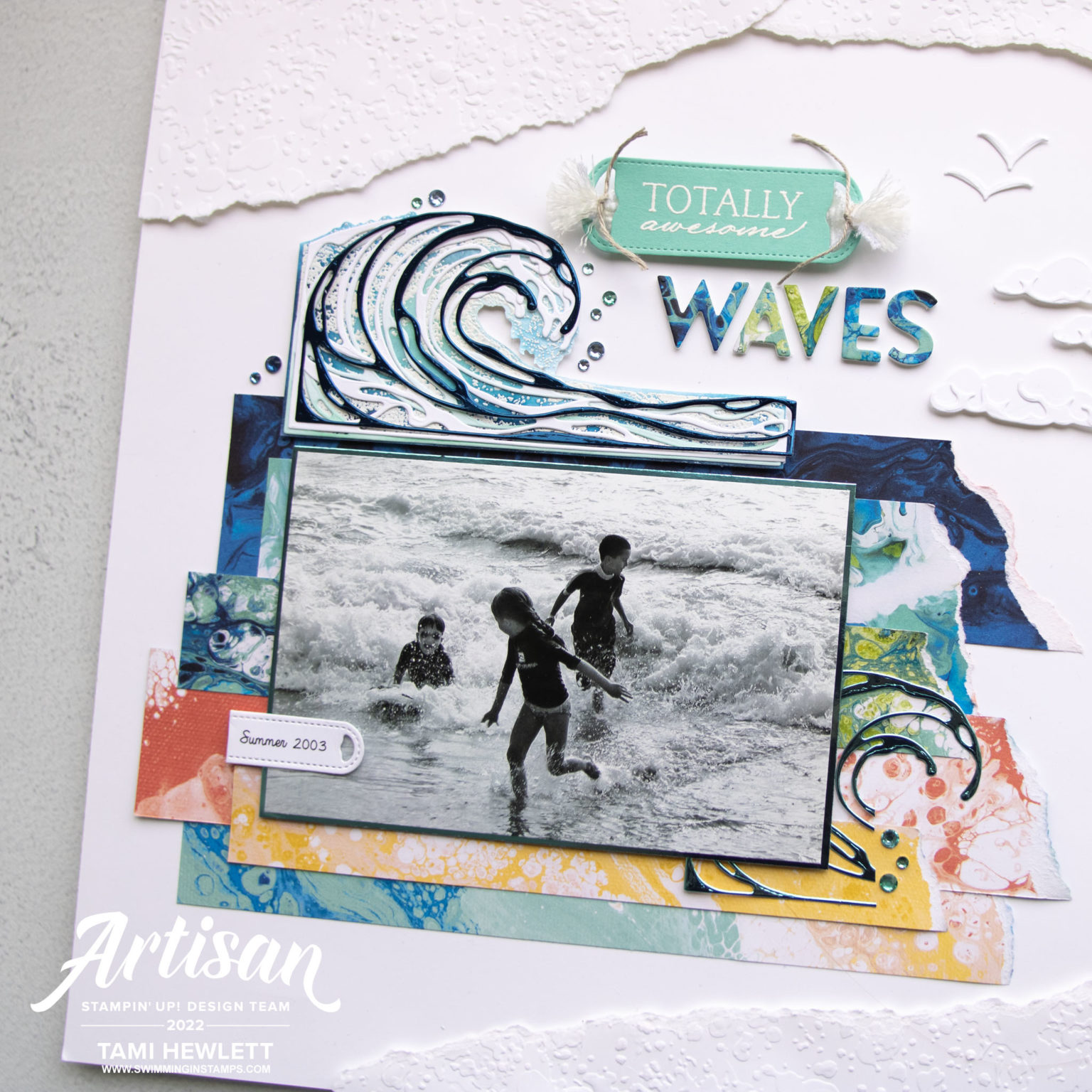 Artisan Design Team — Waves of the Ocean Collection | Swimming In Stamps