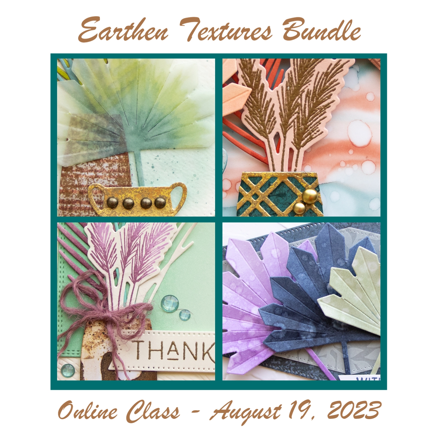 Earthen Textures Online Class | Swimming In Stamps