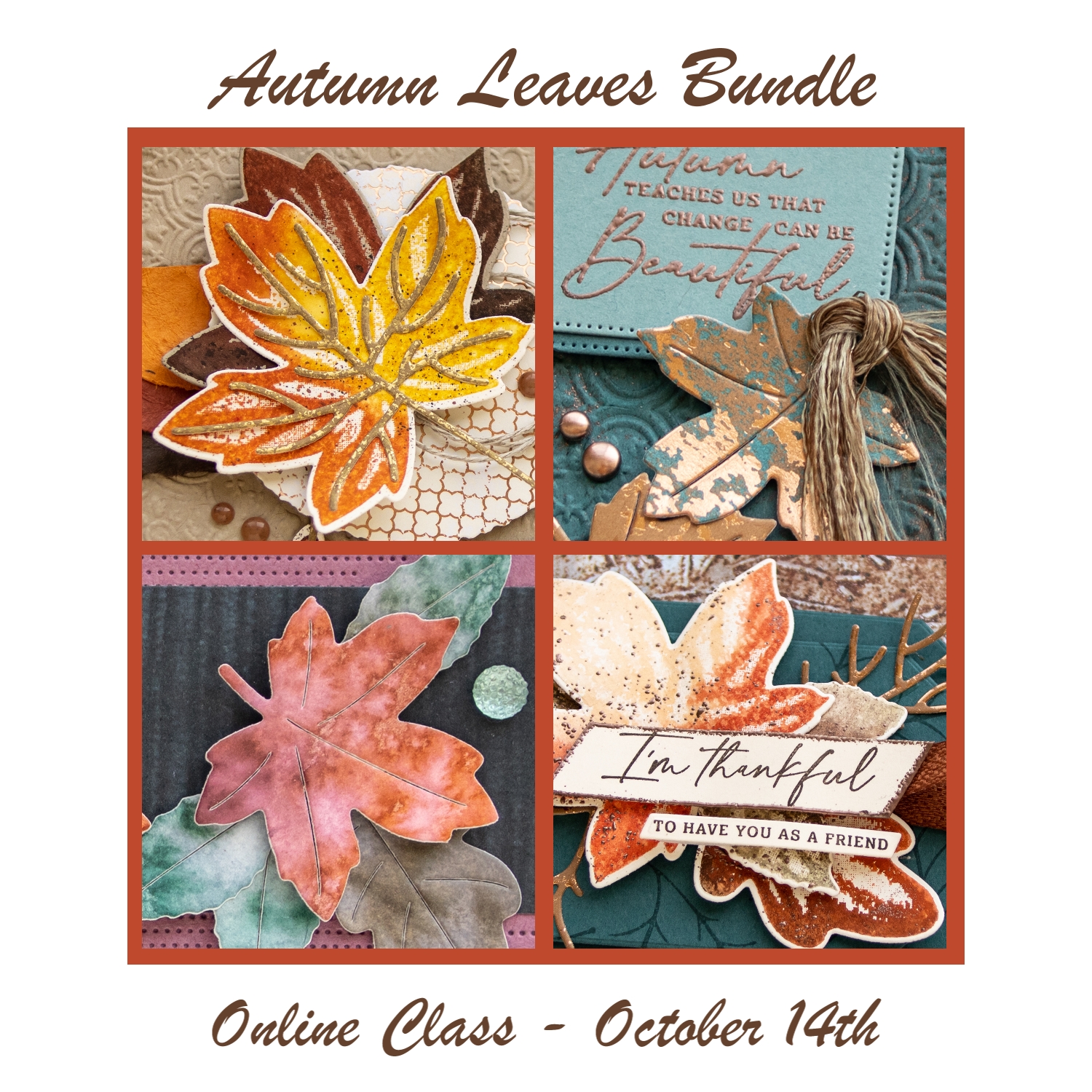 Autumn Leaves Bundle Online Class | Swimming In Stamps