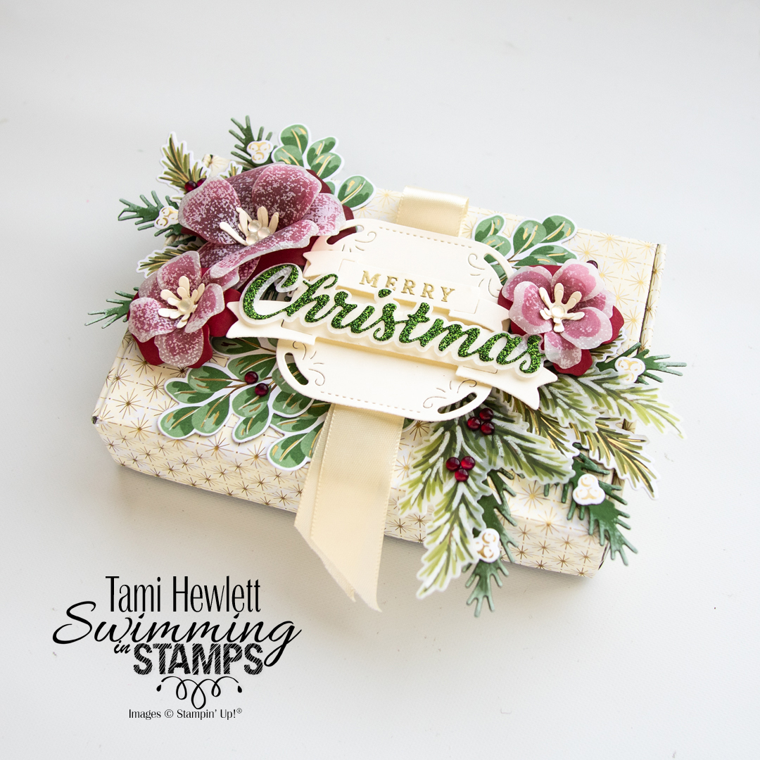 Stampin’ Fancy Friday — Christmas Gift Box | Swimming In Stamps