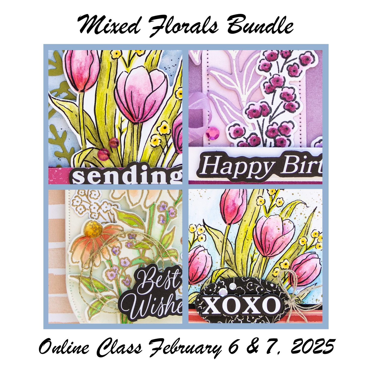 Mixed Florals Bundle Online Class | Swimming In Stamps