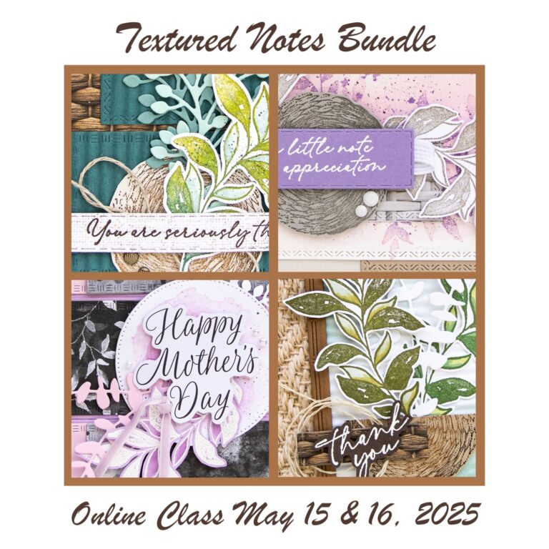 Textured Notes Online Class | Swimming In Stamps